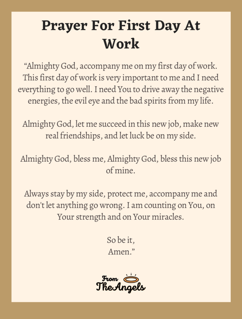 7 Prayers when Starting a New Job & First day of Work