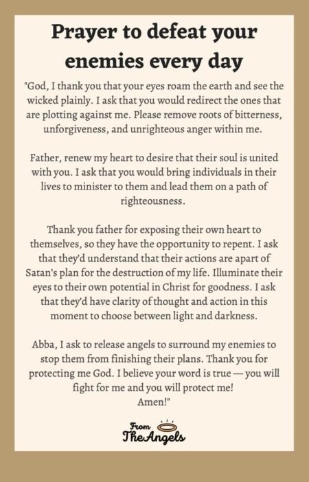 7 Powerful Prayers to Destroy your Enemies in 24 Hours