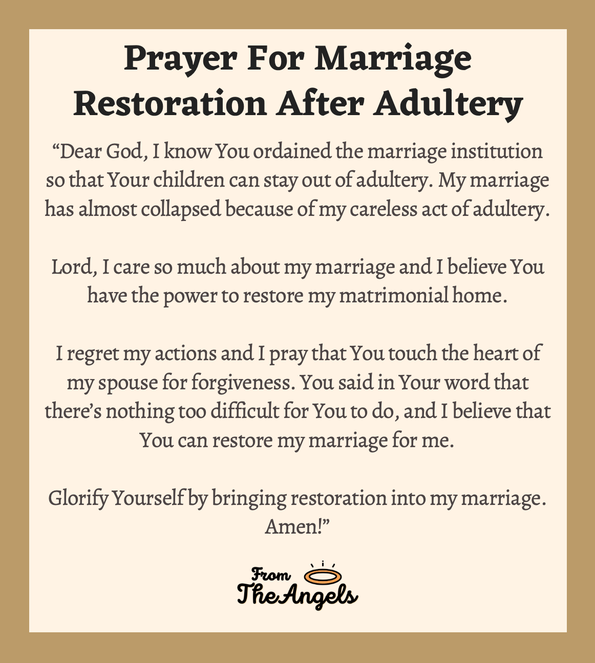 8 Prayers For The Forgiveness Of Adultery: Restore the Love