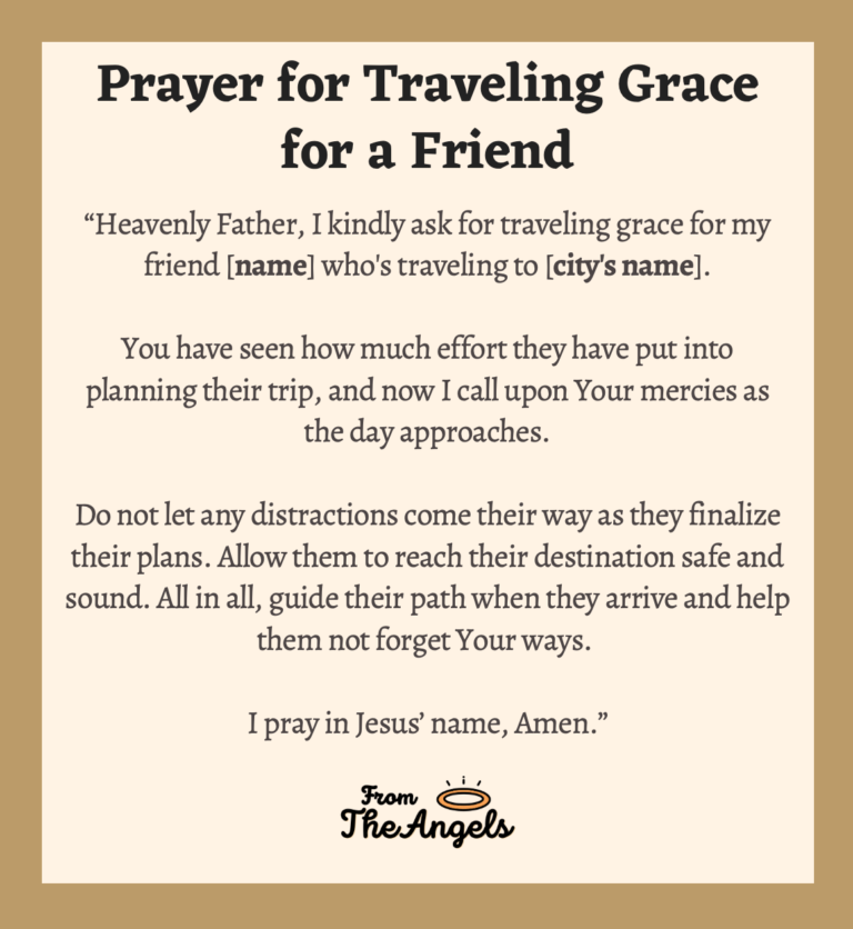 7 Prayers for Safe Traveling Grace: Friends, Family & Loved Ones