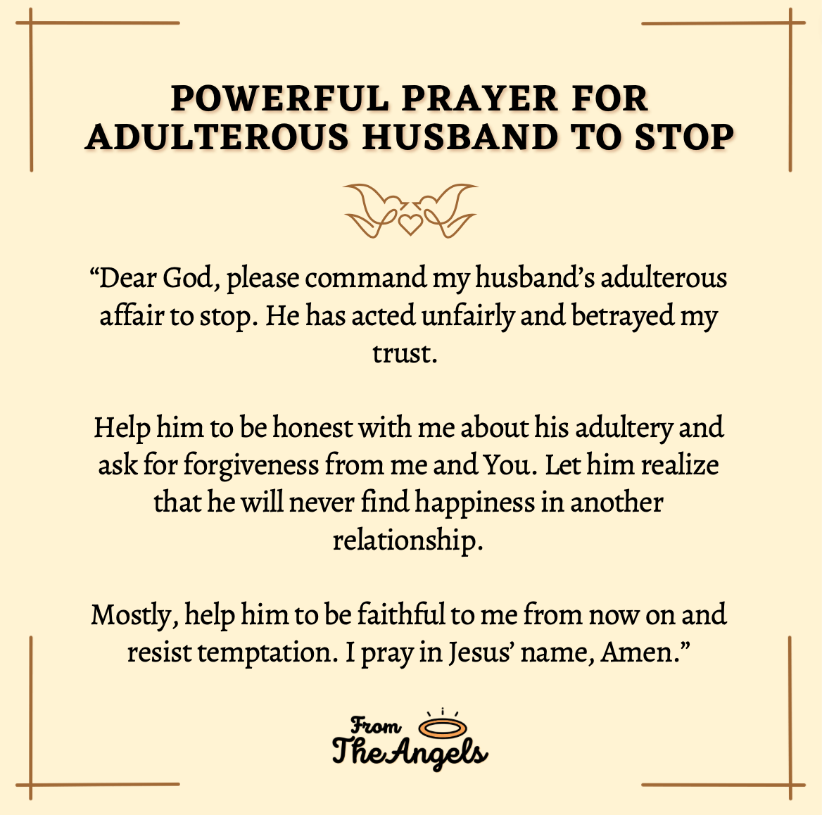 8 Powerful Prayers for a Cheating Husband to Stop