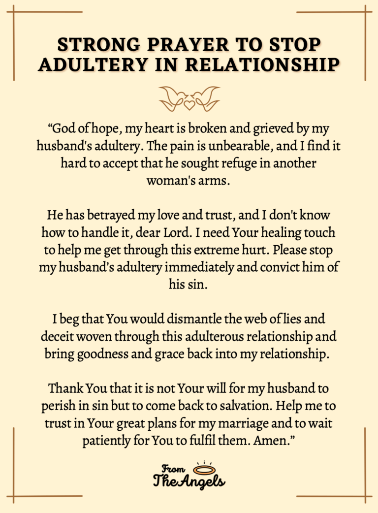 8 Powerful Prayers for a Cheating Husband to Stop