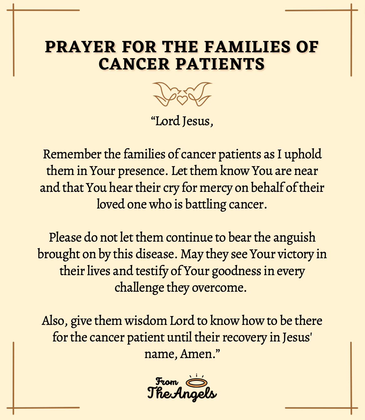 10 Miracle Prayers for Cancer Patients and Families
