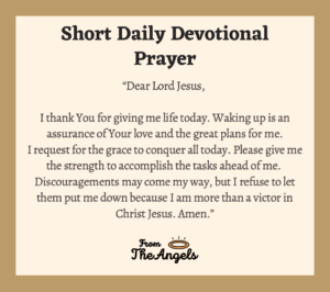 5 Short Daily Devotional Prayers For Today: God Will Help You