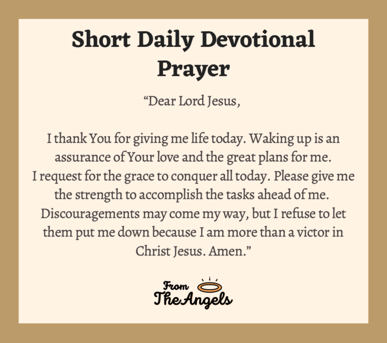 5 Short Daily Devotional Prayers For Today God Will Help You 5 Short Daily Devotional Prayers For Today God Will Help You